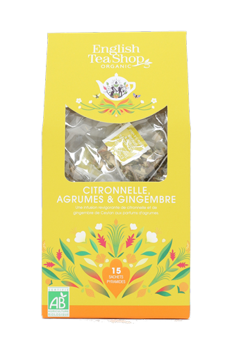 Infusion citronnelle agrumes bio English Tea Shop épicerie fine