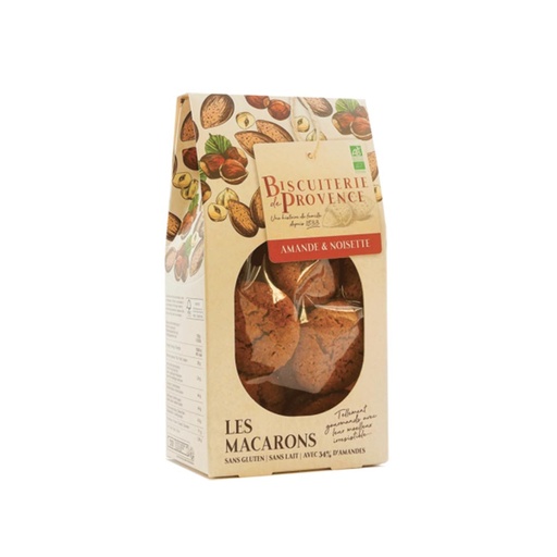 Macarons Amandes et Noisettes Biscuiterie de Provence pour épicerie